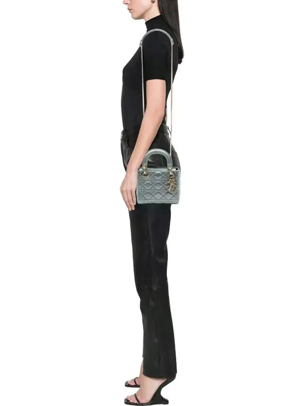Dior 2019 Mini Lady Satchel - Grey