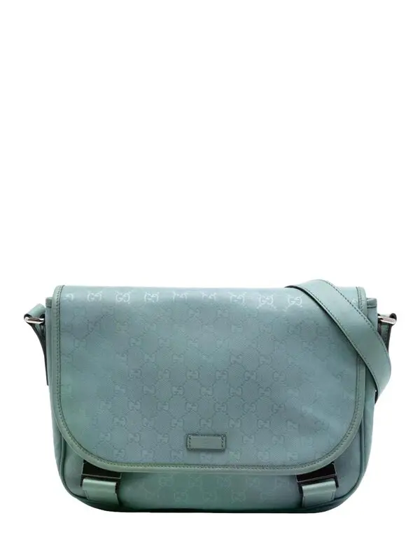 Gucci Gg Imprimé Crossbody Bag - Blue
