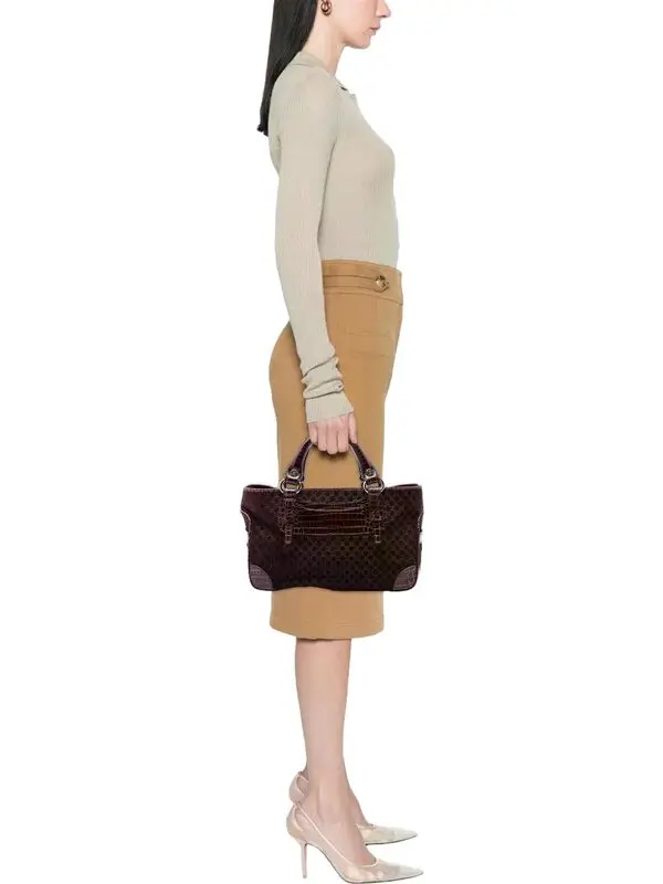 Celine Macadam Boogie Handbag - Brown