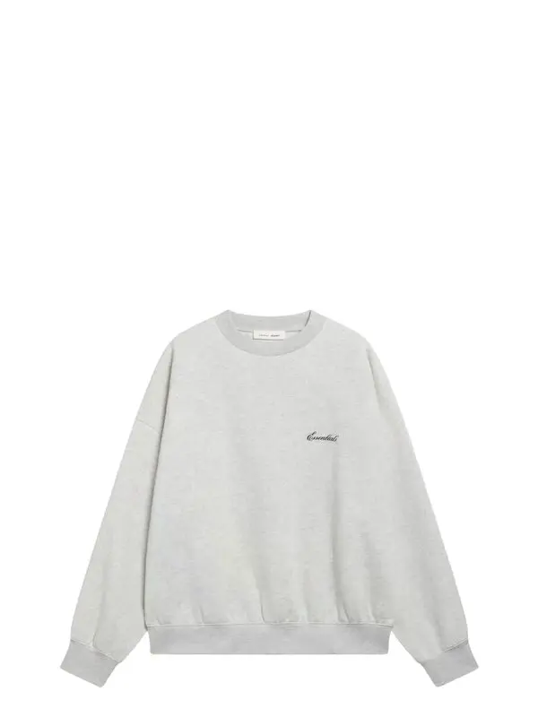 Fear Of God Logo Embroidered Sweatshirt - Grey