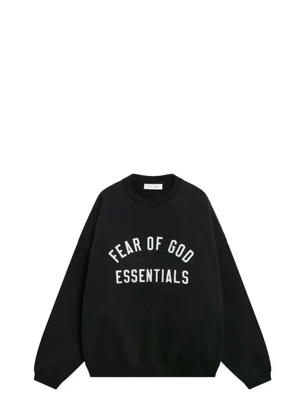 Fear Of God Logo Print Sweatshirt - Black