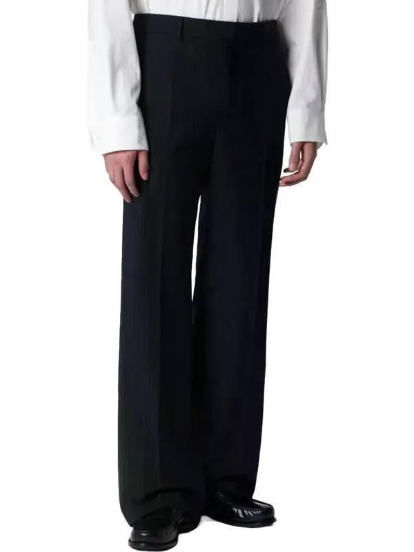 Séfr Flavio Pinstripe Trousers - Blue
