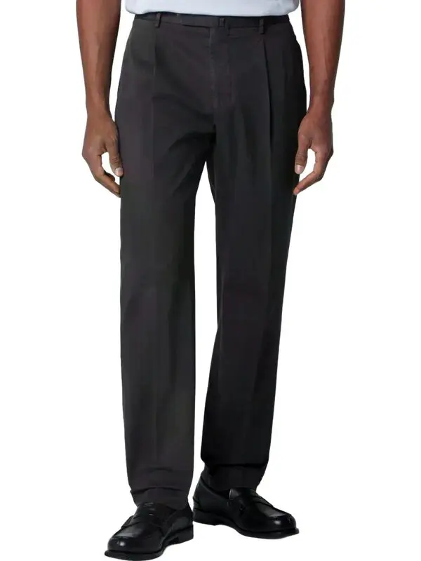 SANTANIELLO Pleated Trousers - Grey