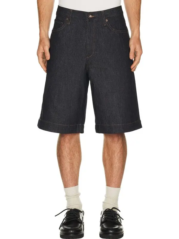 Rag & Bone Baggy Denim Shorts - Undone Denim