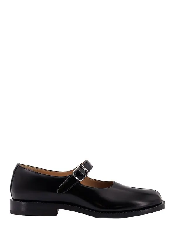 MAISON MARGIELA Tabi Leather Mary Jane Shoes - Black