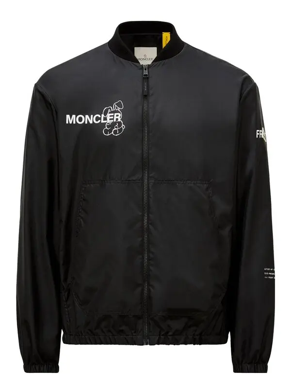 Moncler Frgmt Hiroshi Fujiwara Jacket With Maxi Print - Black
