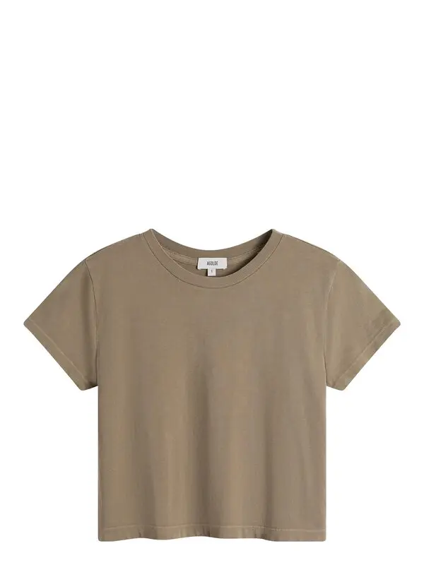 AGOLDE Adine Shrunken T-shirt - Trail