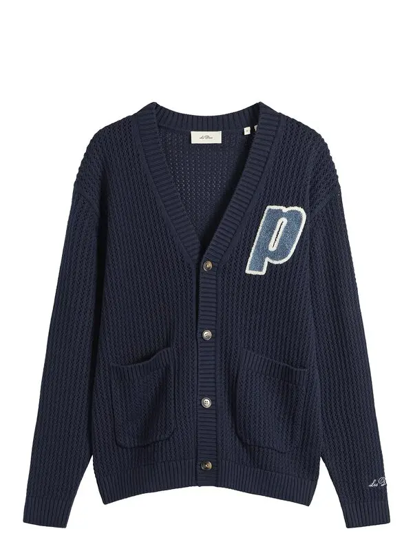 LES DEUX X Prince Lace Knitted Cardigan - Dark Navy