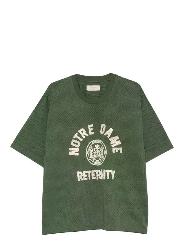 RETERNITY Notre Dame Mesh T-shirt - Green