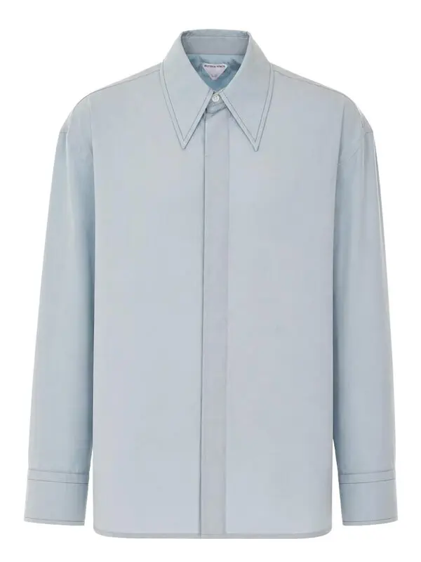 Bottega Veneta Washed Parachute Shirt - Blue