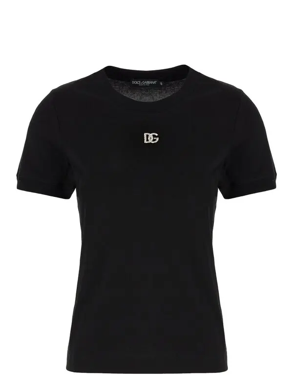 Dolce & Gabbana Embellished Logo T-shirt - Multicolor