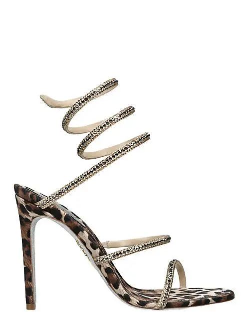 Rene Caovilla Leo 105 Embellished Stiletto Sandals - Mult/other