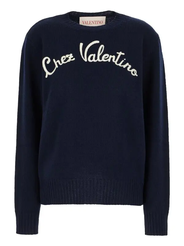 Valentino Garavani Knitwear "chez " Crew Neck Pullover - Multicolor