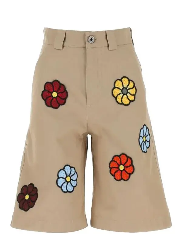 Moncler Embellished Flower Shorts - Multicolor