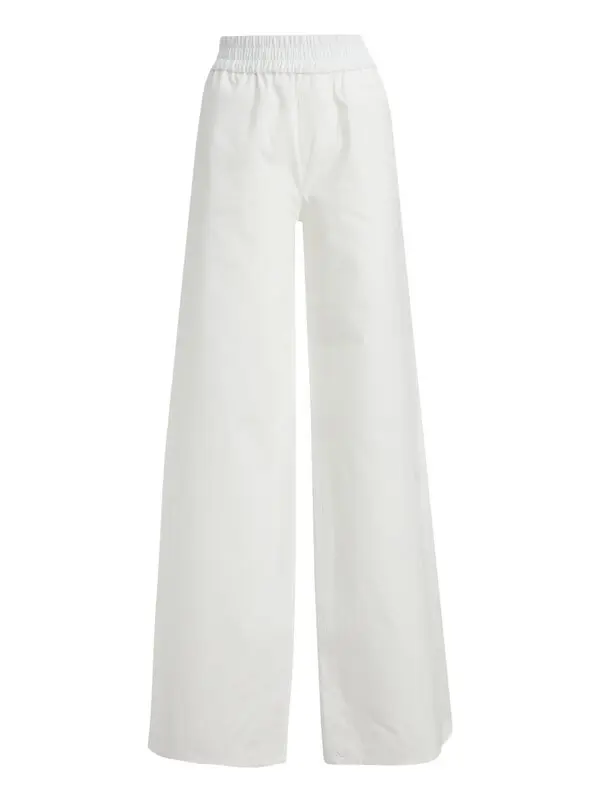 Dsquared2 Wide Leg Trousers With Elasticated Waistband - Multicolor