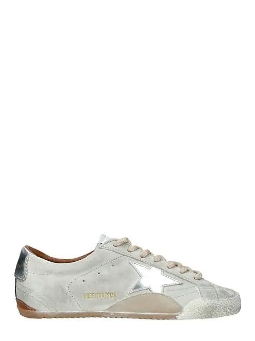 GOLDEN GOOSE True Star Leather Trainers - Bone/comb