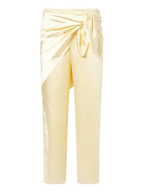 4TH & RECKLESS Corbie Wide-leg Satin Trousers - Leon