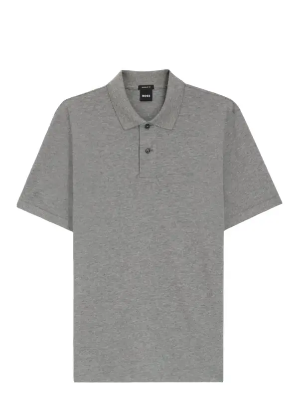Hugo Boss Pallas Regular-fit Polo Shirt - Silver