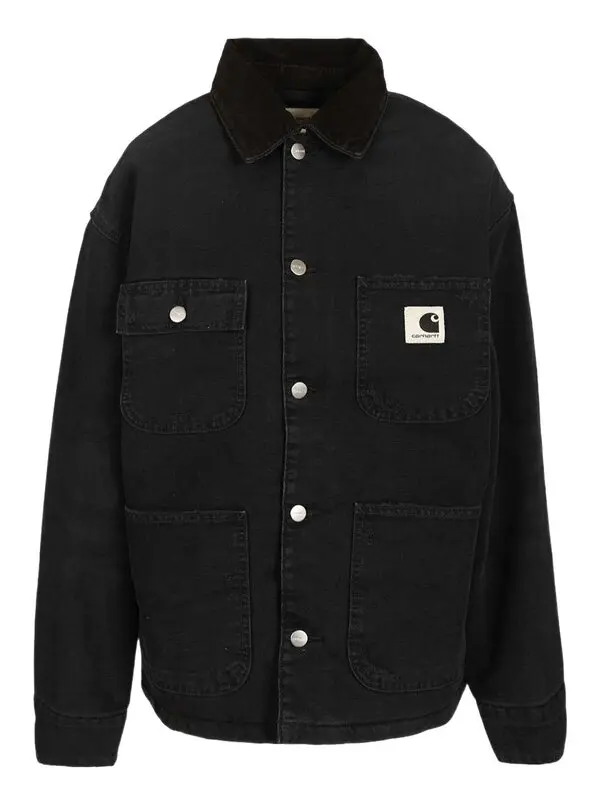 Carhartt Work In Progress Long-sleeved Cotton Jacket - Black