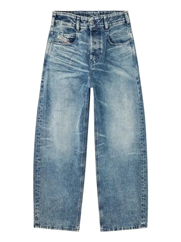 DIESEL® Wide Leg Denim Jeans - Blue