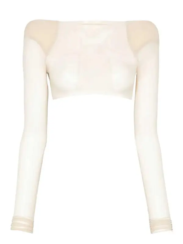 Rick Owens Sheer T-shirt With Structured Shoulders - Multicolor