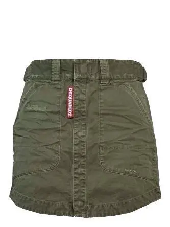 Dsquared2 Military Mini Skirt - Green