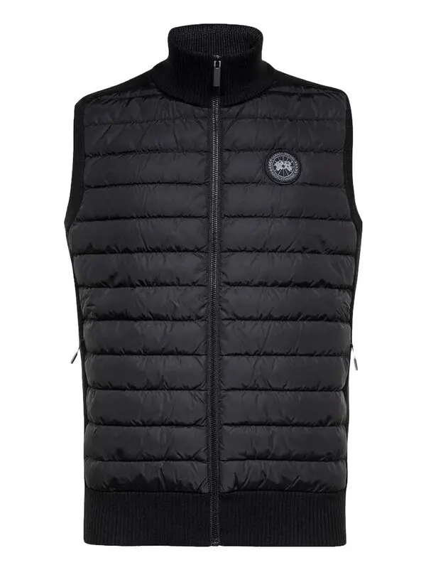 Canada Goose Hybridge Logo-patch Quilted Gilet - Black