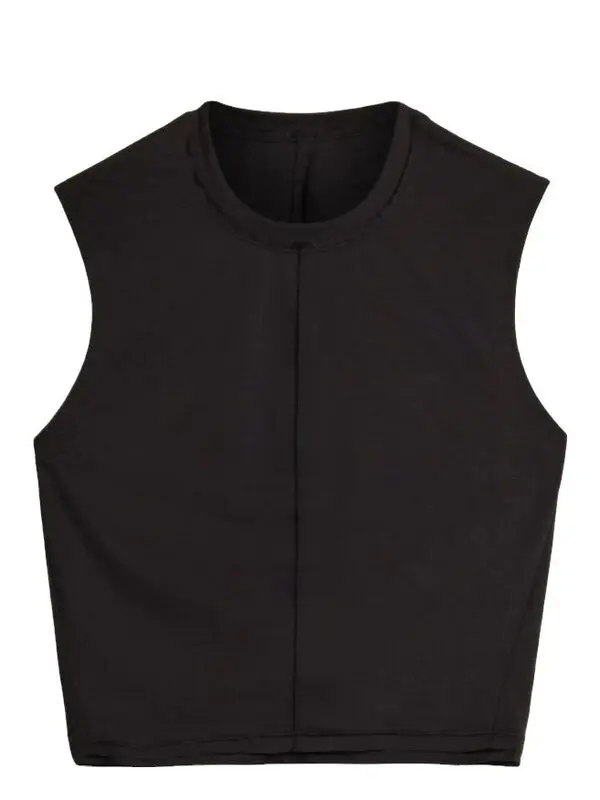 Y3 Running Cropped Tank Top - Black