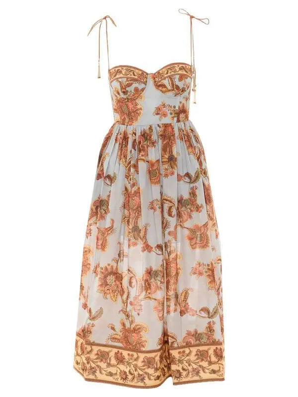 Zimmermann Aster Midi Dress - Multicolor