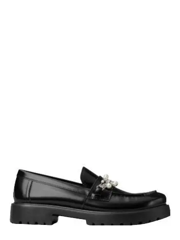 Tory Burch Embellished Lug Loafers - Pure Black