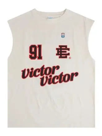 ERIC EMANUEL Victor Victor Cutoff - Ivory/red