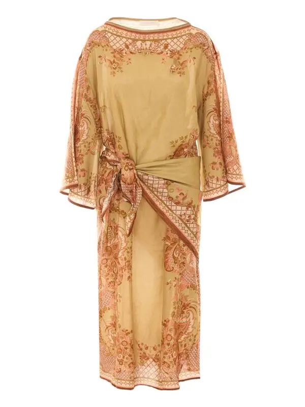 Zimmermann Aster Midi Dress - Cream
