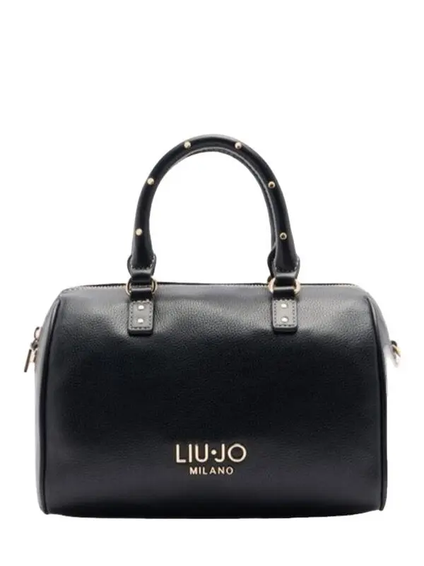 Liu Jo Small Satchel Bag With Studded Top Handles - Black