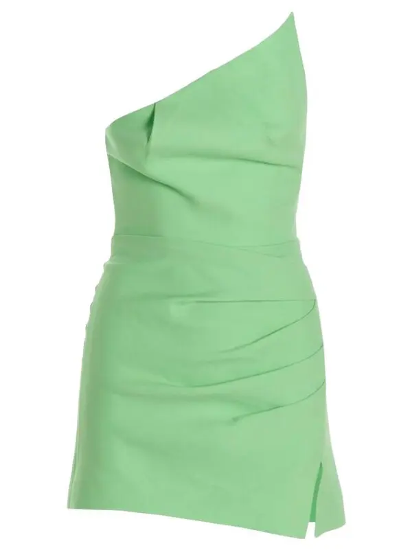 Roland Mouret Asymmetrical Draped Dress - Green