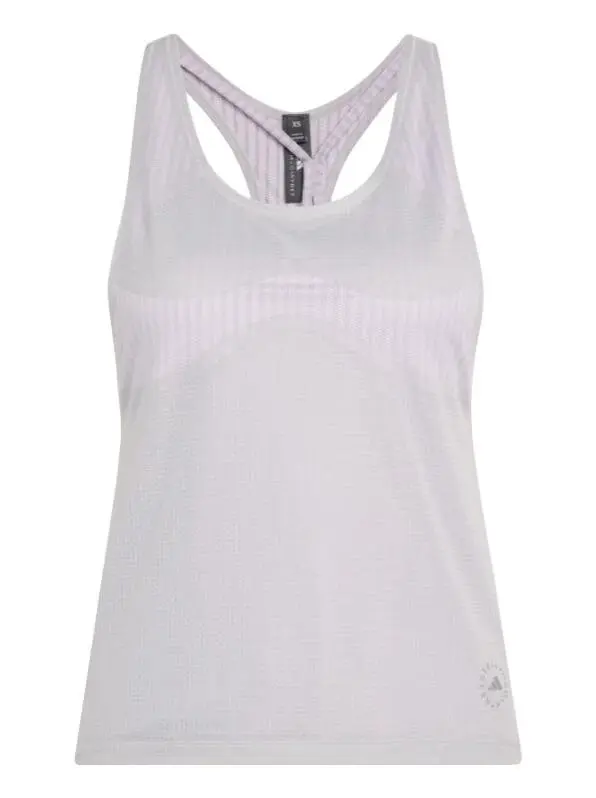 Adidas By Stella McCartney Sleeveless U-neck Racerback Tank - Light Solid Grey / Purple Tint