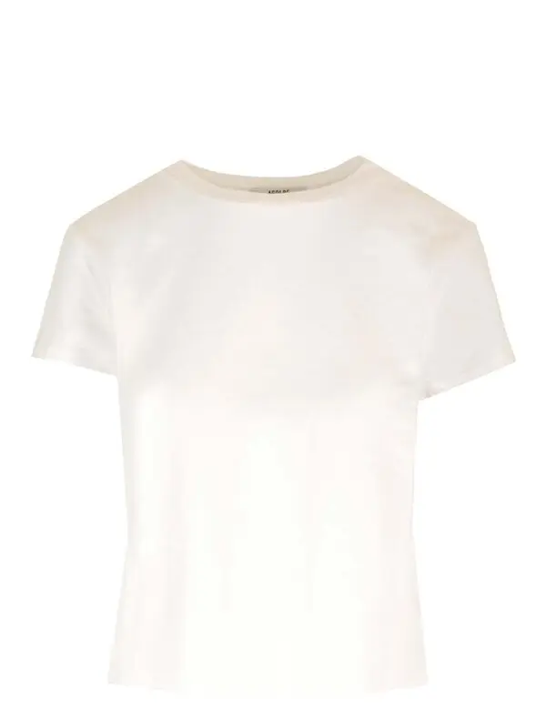 AGOLDE Adine Shrunken Tee - White