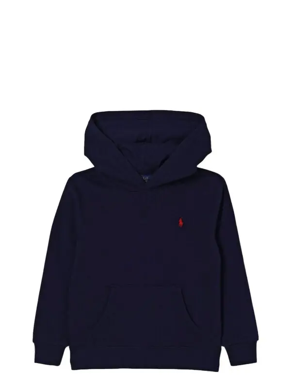Polo Ralph Lauren Long-sleeved Hoodie With Iconic Pony Pattern - Black