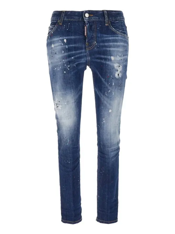 Dsquared2 Distressed Wash Jeans - Multicolor