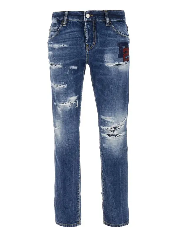 Dsquared2 Distressed Denim Jeans - Multicolor
