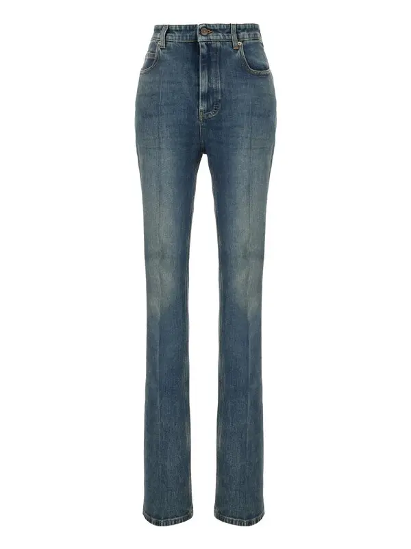 Balenciaga Straight Leg Jeans - Multicolor