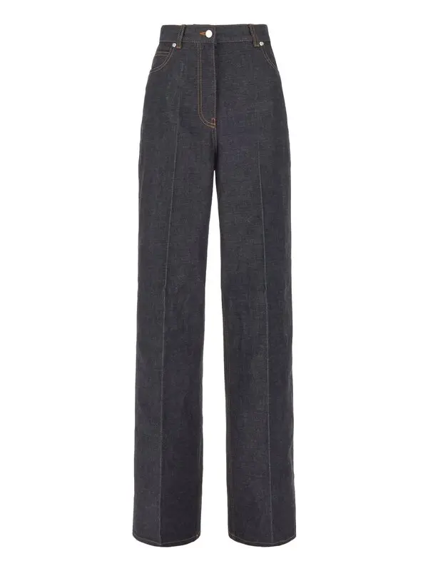 FERRAGAMO Dark Wash Denim Jeans - Multicolor