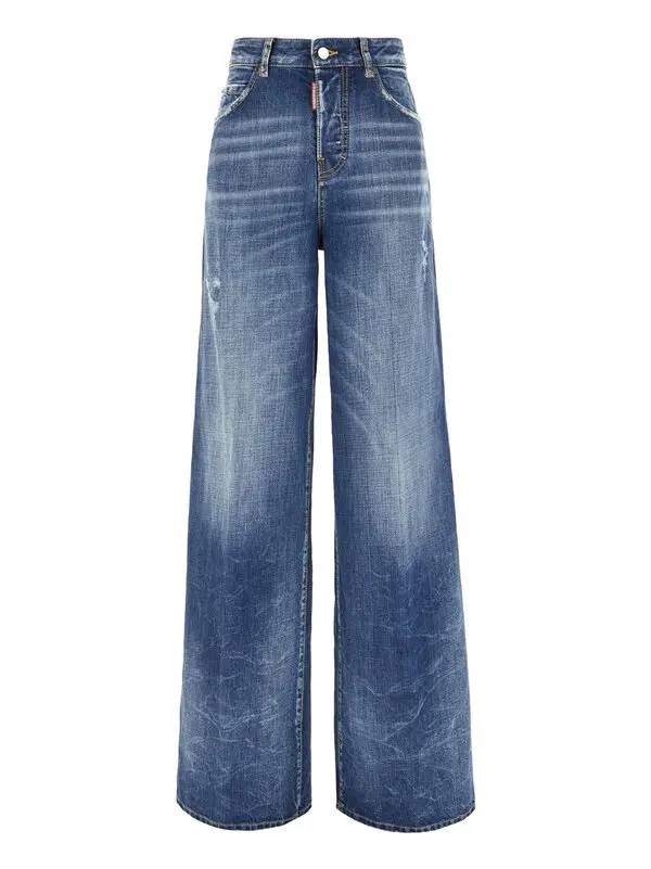 Dsquared2 Wide Leg Jeans - Multicolor