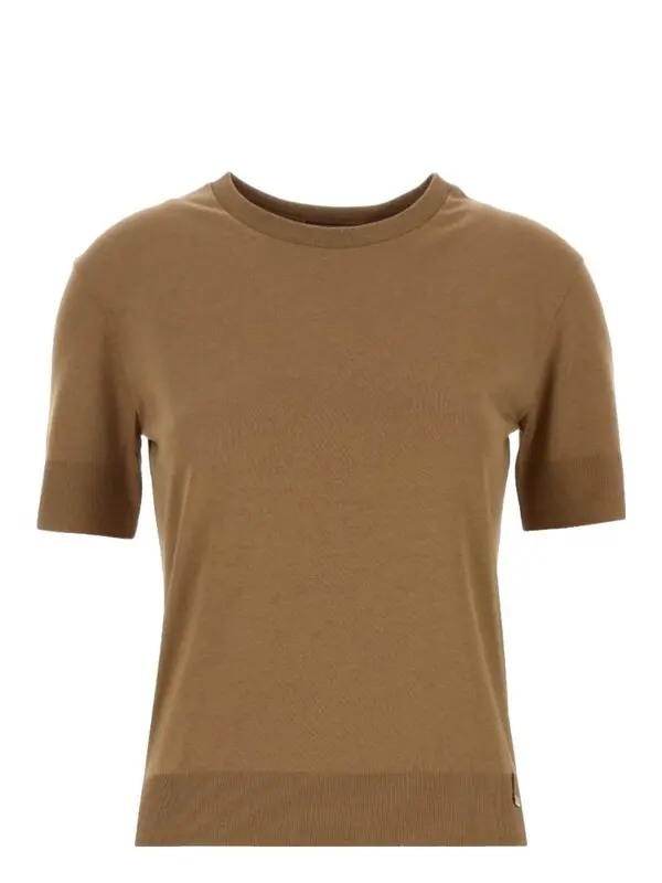 Herno Short-sleeved Crewneck Knitted Jumper - Green