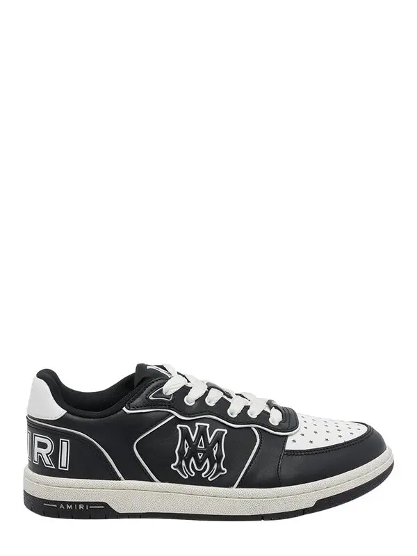 Amiri Newport Leather Sneakers - Black