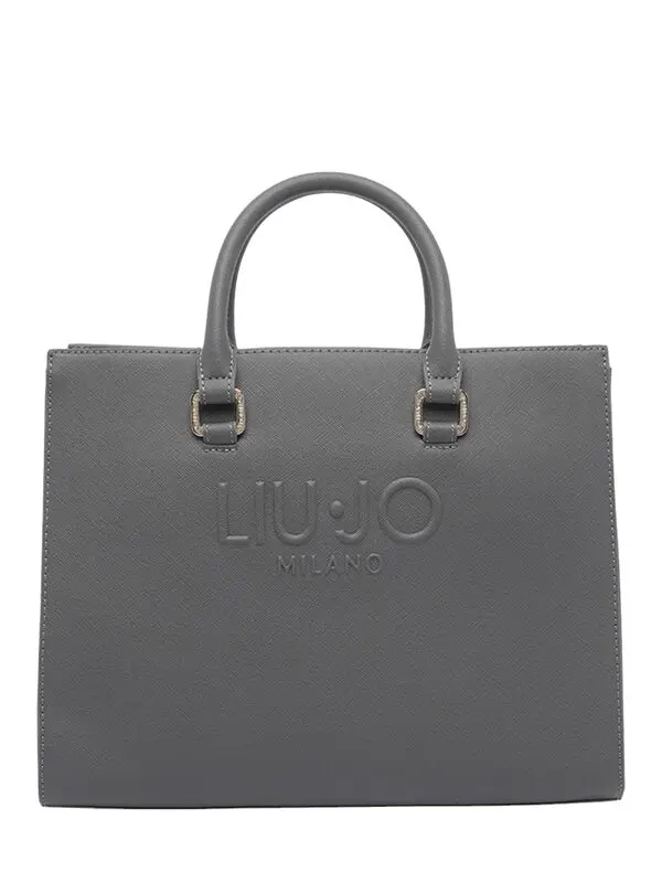 Liu Jo Embossed Logo Tote Bag - Gray