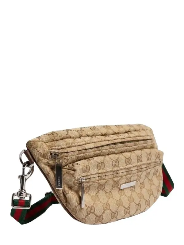 Gucci Gg Canvas Crossbody Bag - Nude