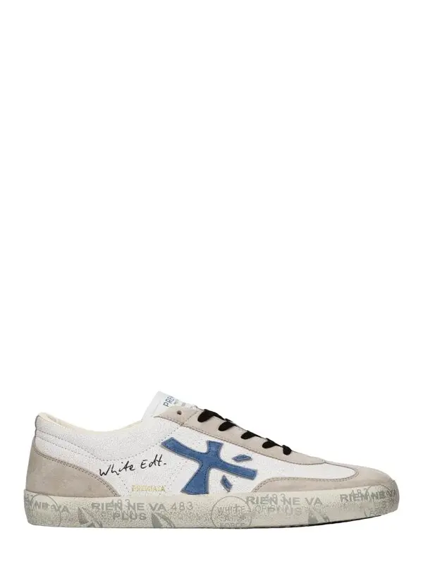 Premiata Edt." Appliqué Sneakers - White