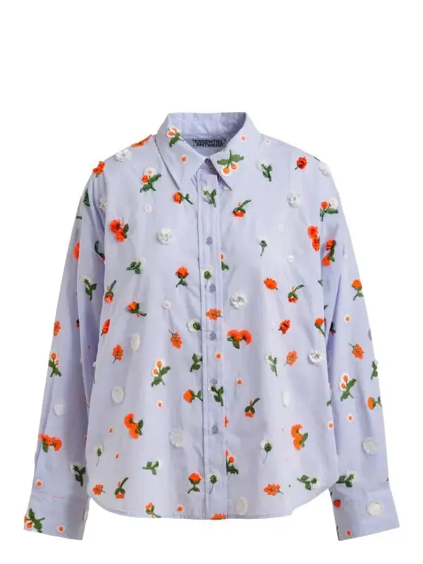 Essentiel Antwerp Floral Embroidered Shirt - Multicolor