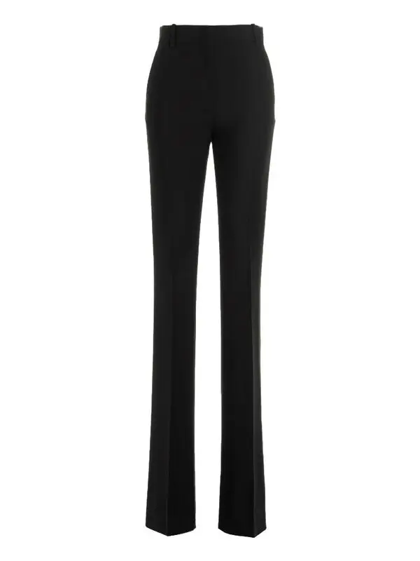 Valentino Garavani High Waist Tailored Bell-bottom Trousers - Black