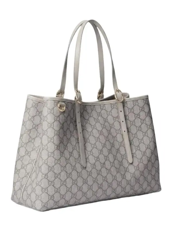 Gucci Gg Emblem Large Tote Bag - Grey